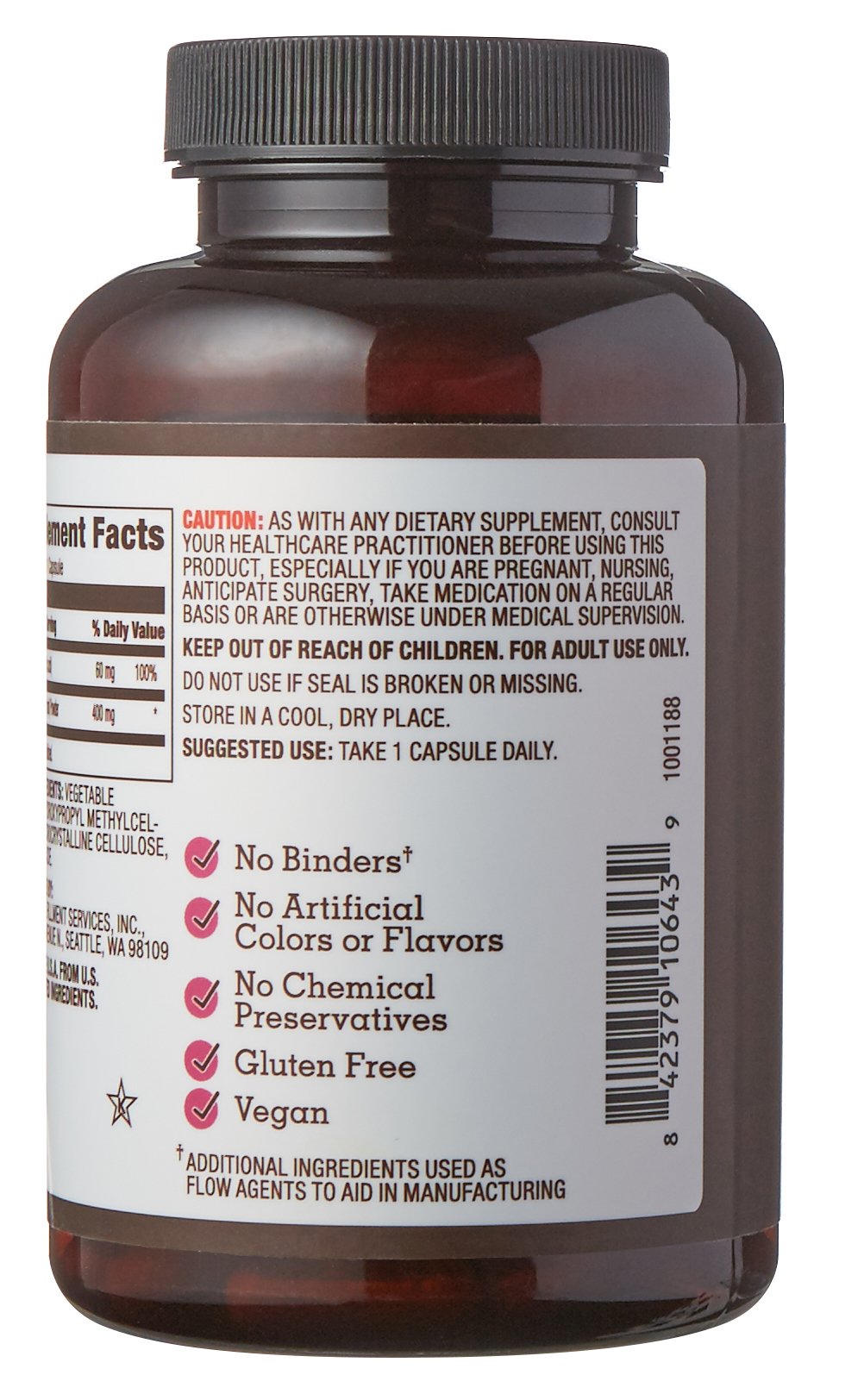 130 capsules for four month supply