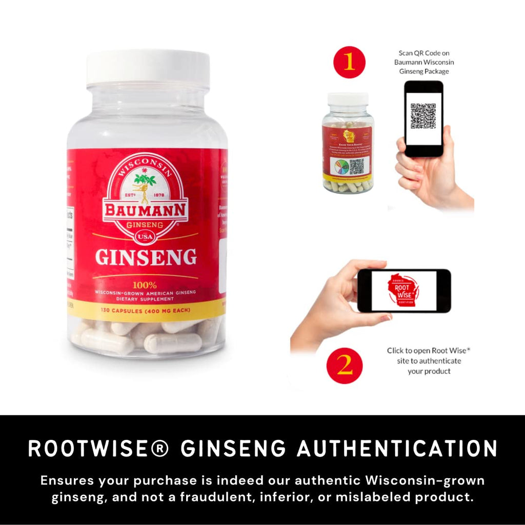 130 capsules of ginseng extract