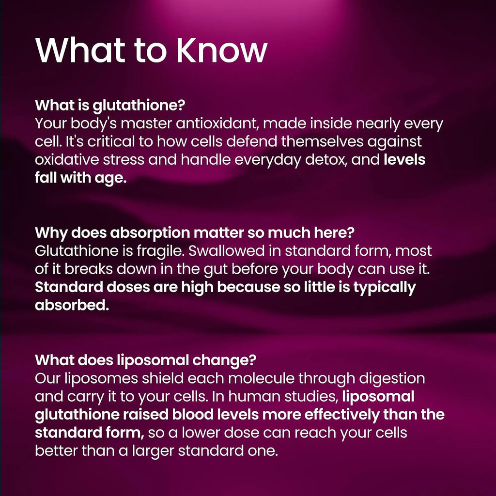 130 mg liposomal glutathione dosage