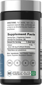 130 mg Lithium Orotate supplement