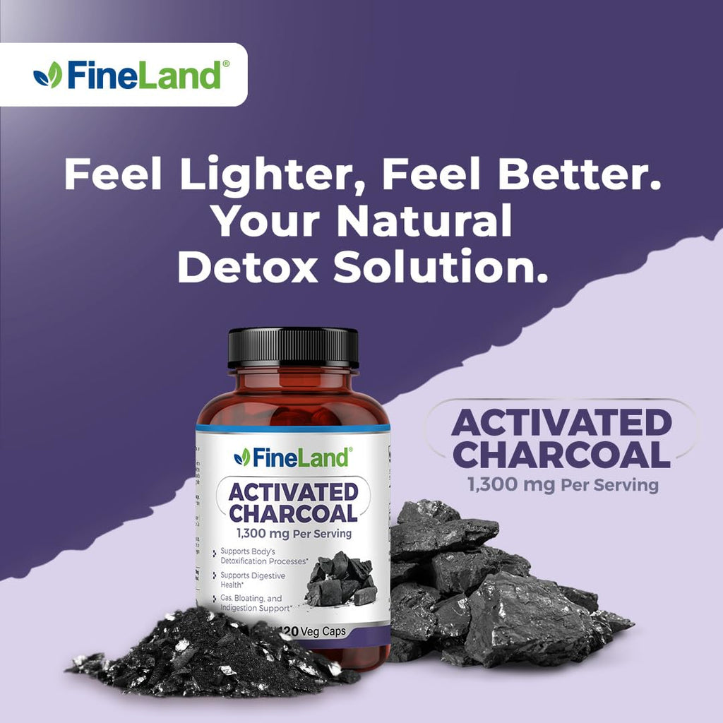 1300 mg activated charcoal digestive support