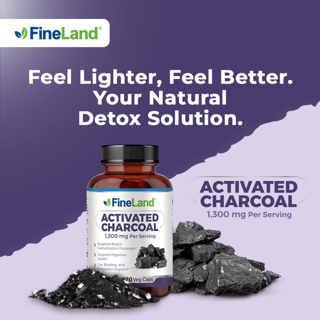 1300 mg activated charcoal digestive support