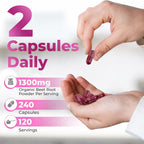 1300 mg beet root supplement