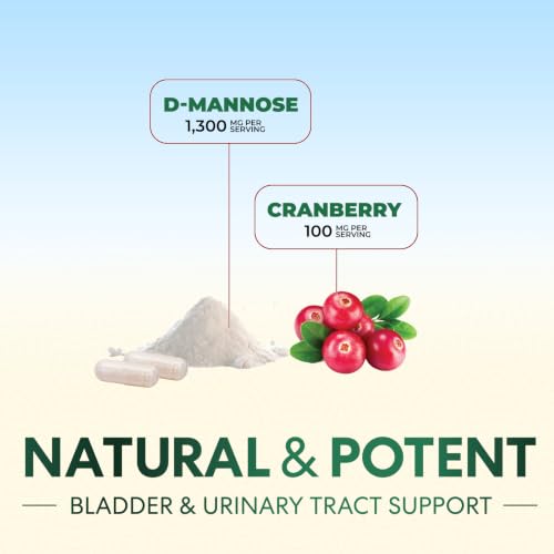 1300 mg D-Mannose for bladder support