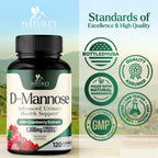 1300 mg D-Mannose for effective cleansing