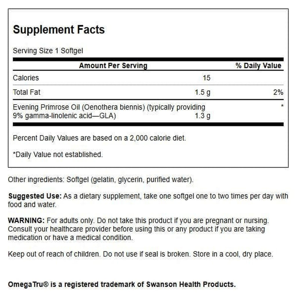 1300 mg evening primrose benefits