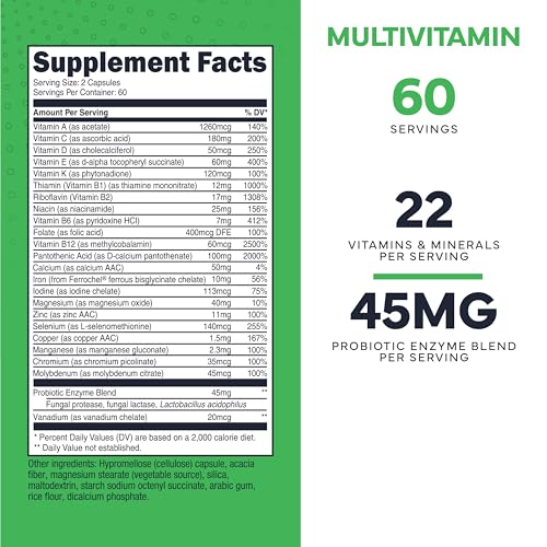 1300 mg multivitamins for energy boost
