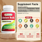 1300 mg onion supplement for health