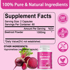 1300 mg pure beetroot supplement