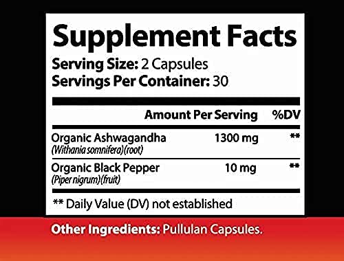 1300mg ashwagandha capsules for wellness