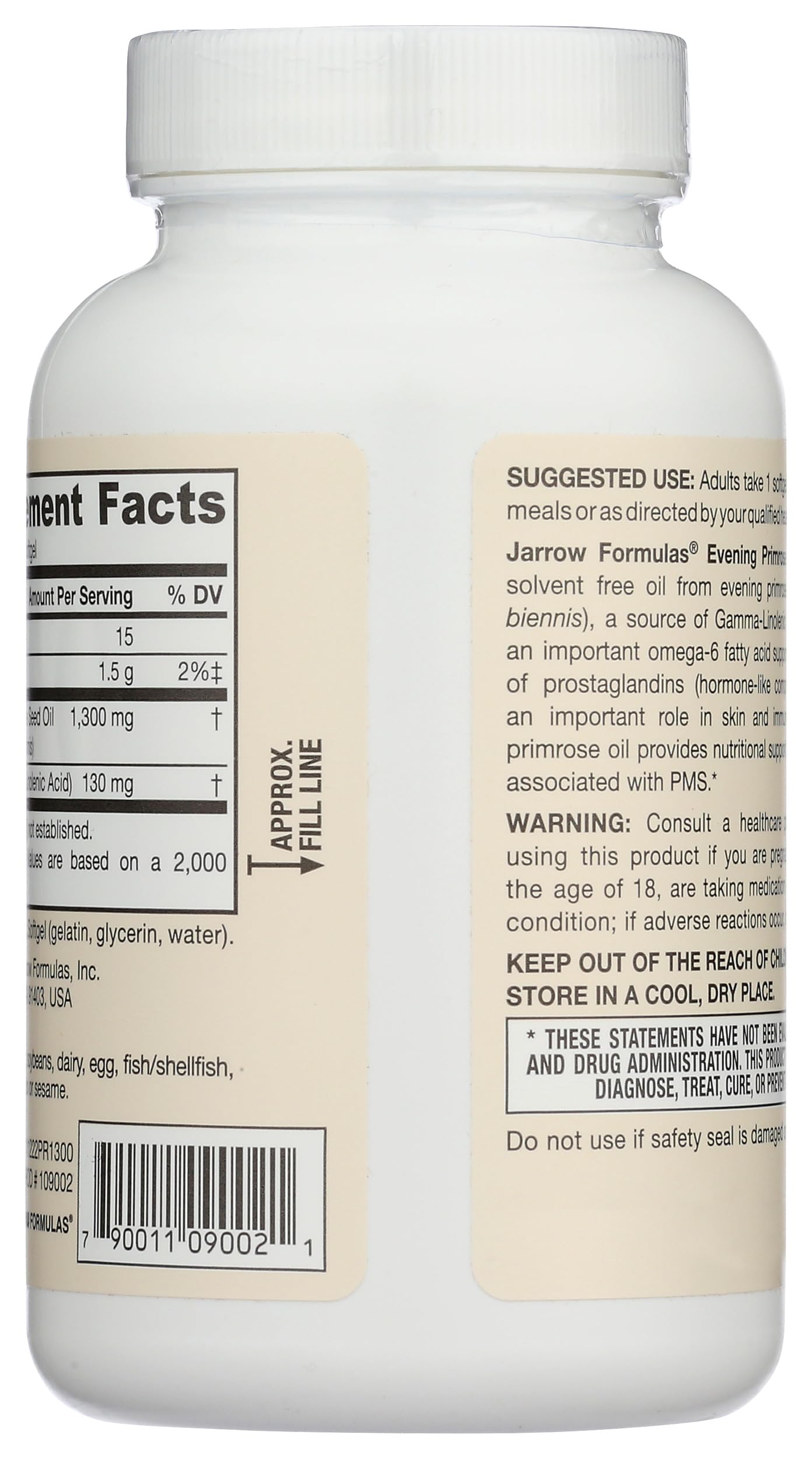 1300mg evening primrose softgels