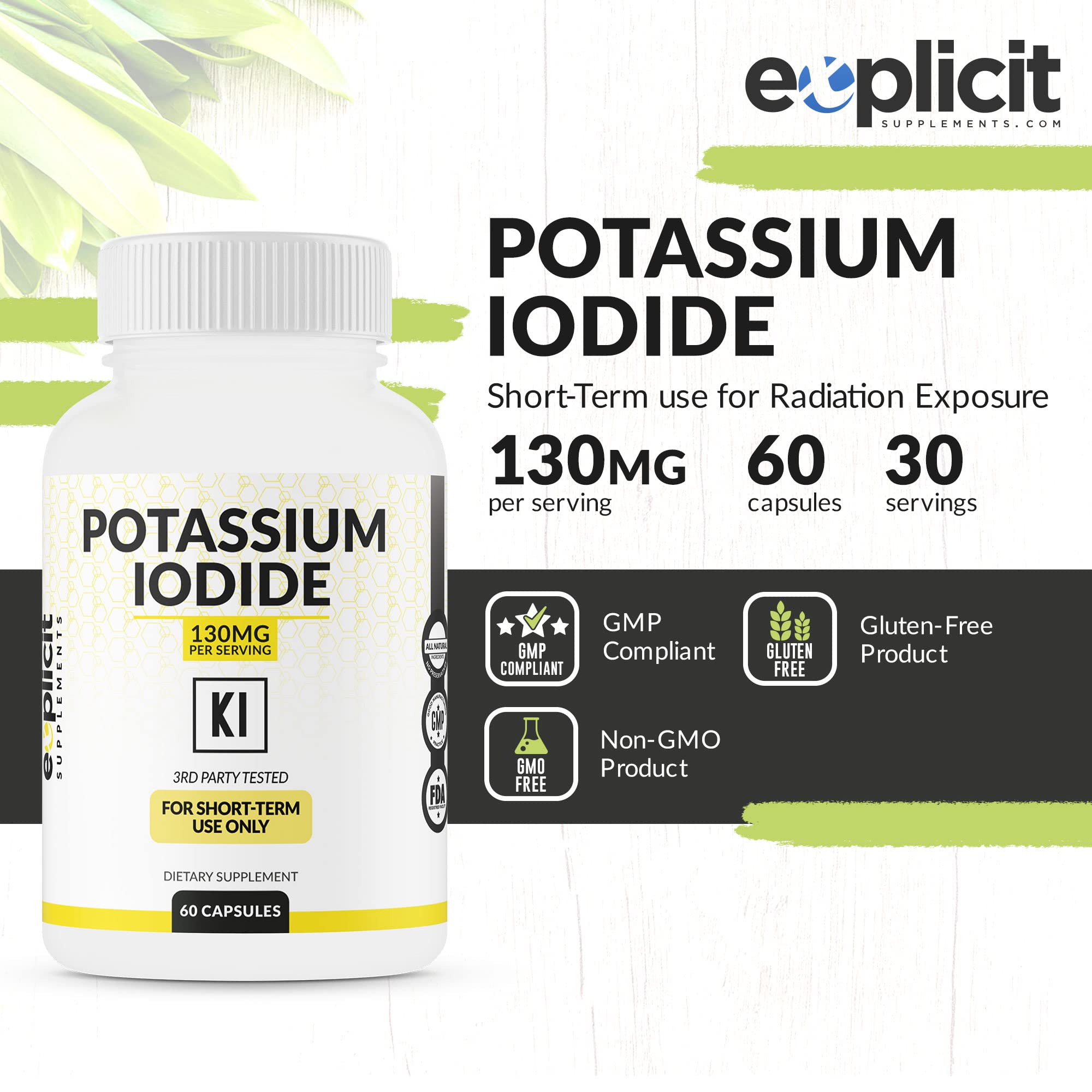 130mg potassium capsules for optimal support