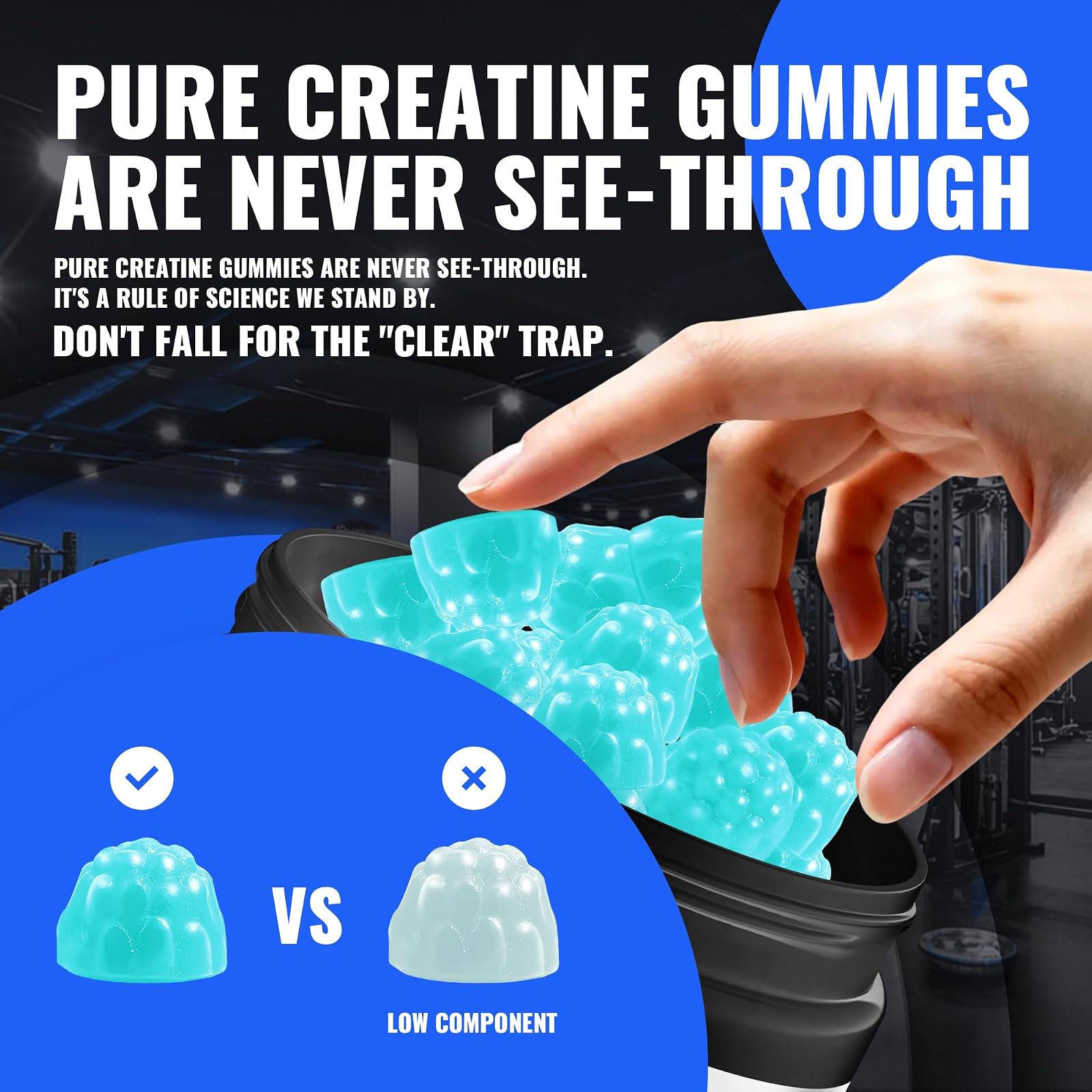 135 count creatine gummies for athletes