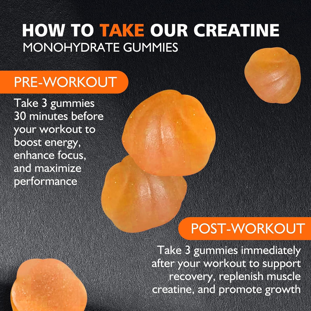 135 count creatine gummies for convenience