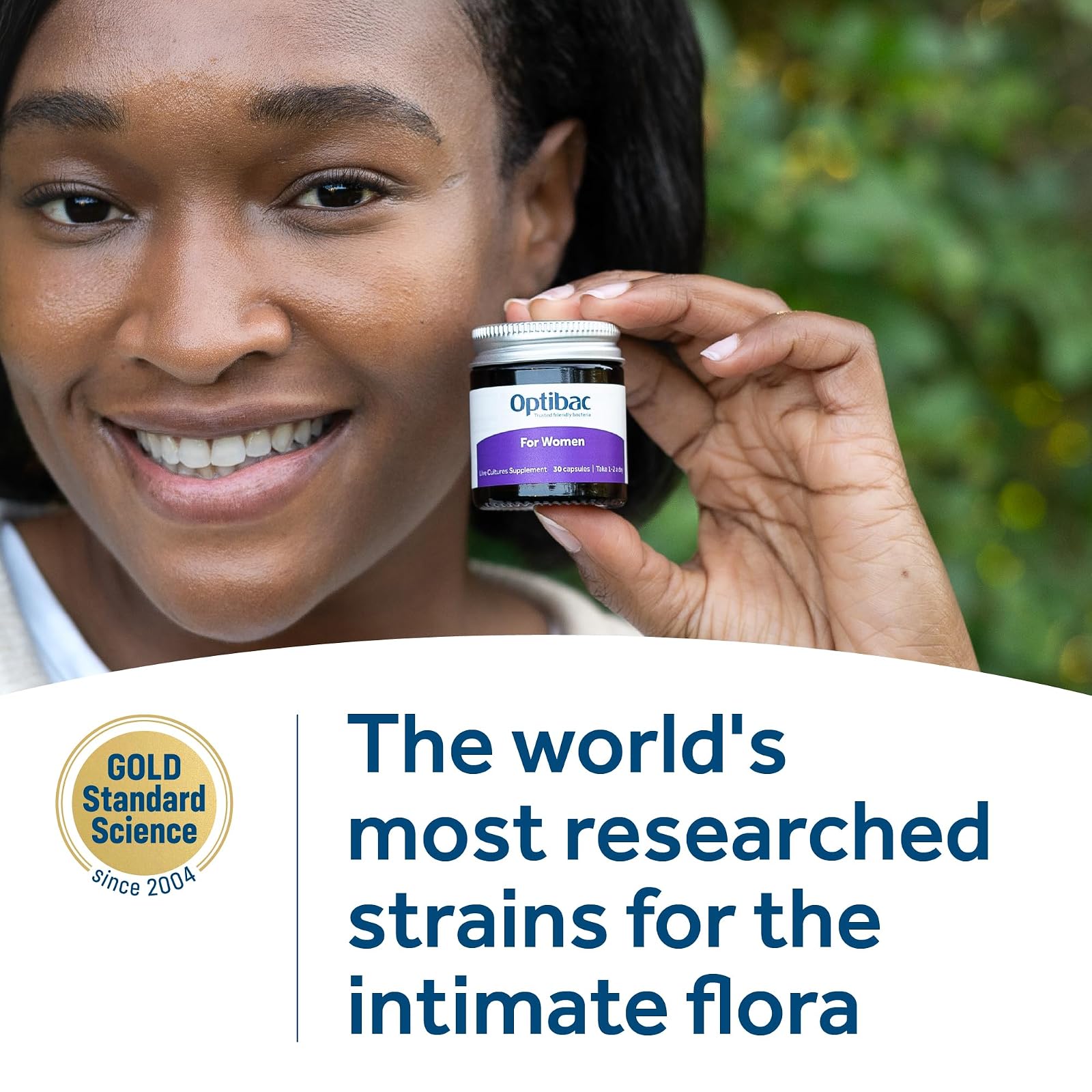 14 capsules of women's probiotics