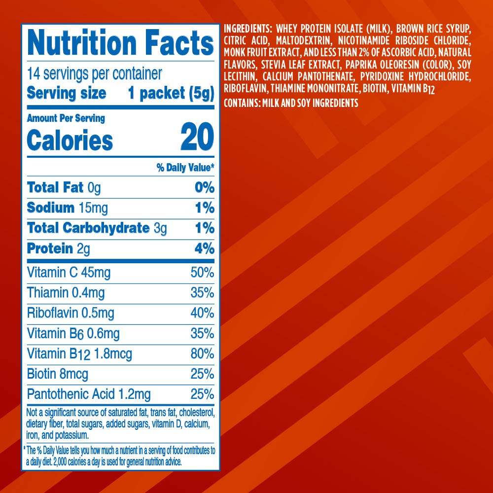 14 count energy drink packets