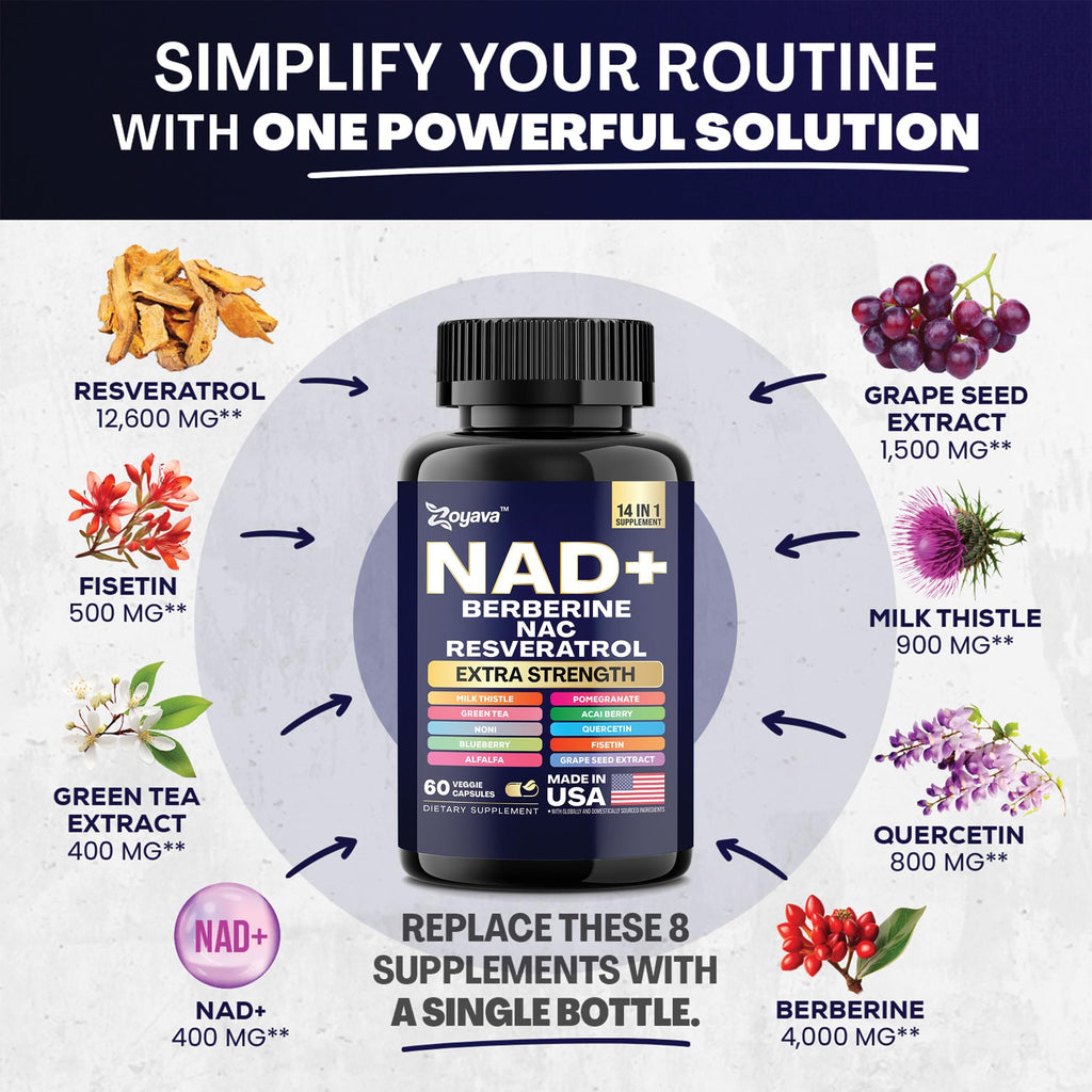 14-in-1 blended vitamin and mineral formula