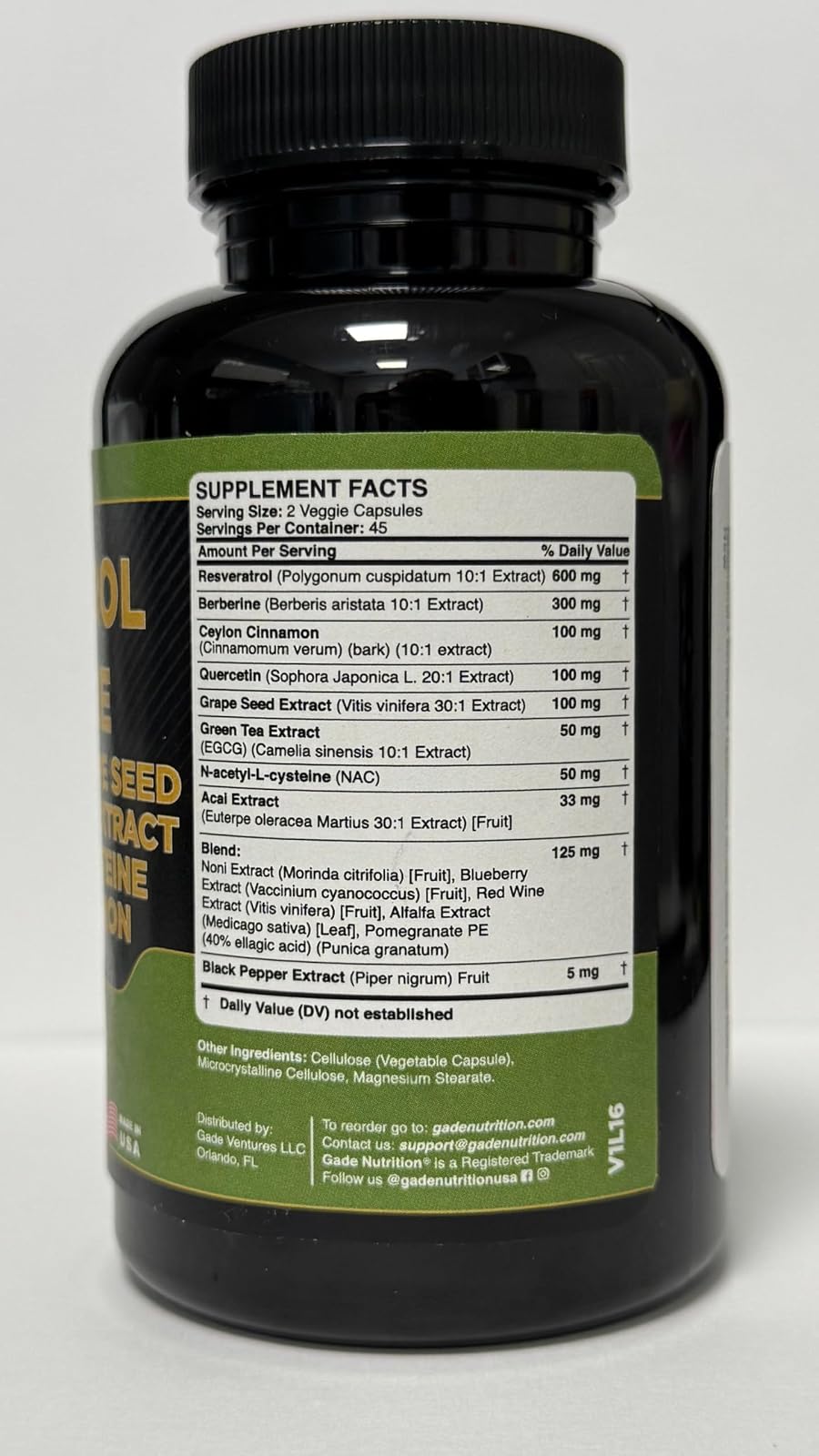 14 in 1 Resveratrol complex for daily wellness