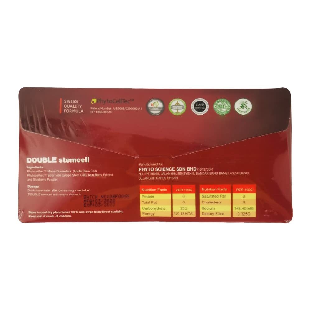 14 sachets of health supplements