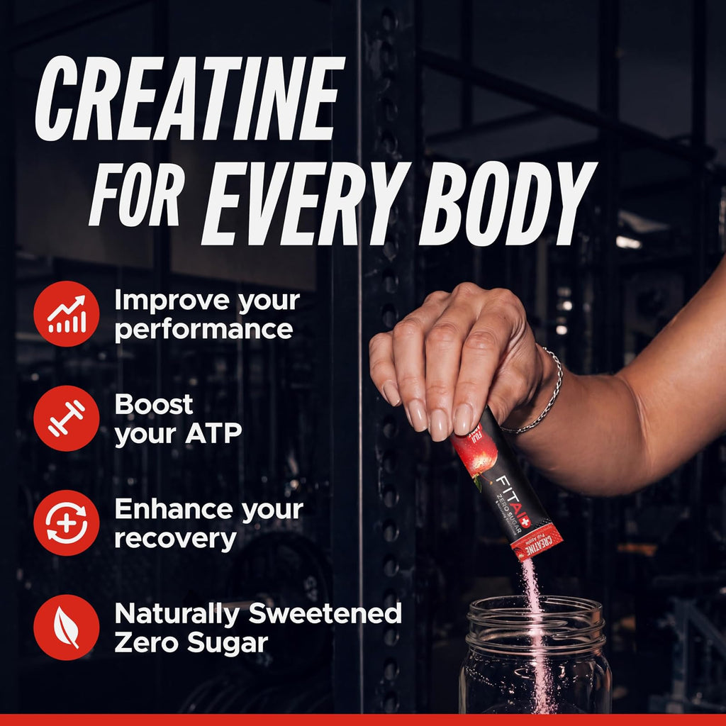 14 stick packs of creatine supplement