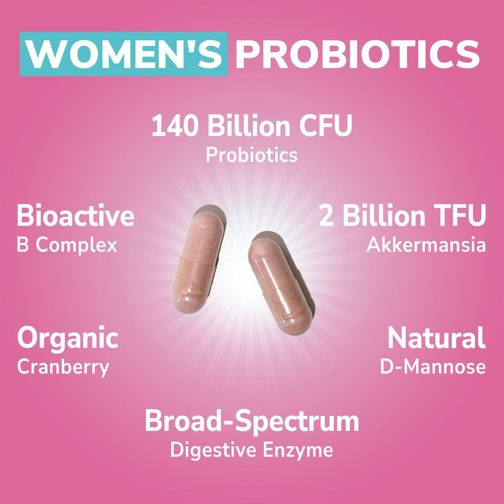 140 billion CFU women's probiotic capsules