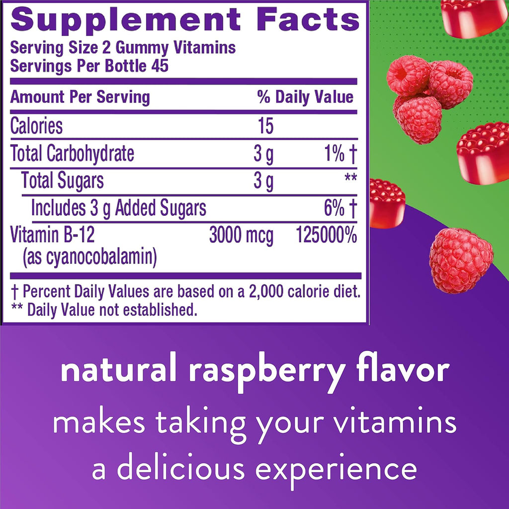 140 count B12 gummy vitamins
