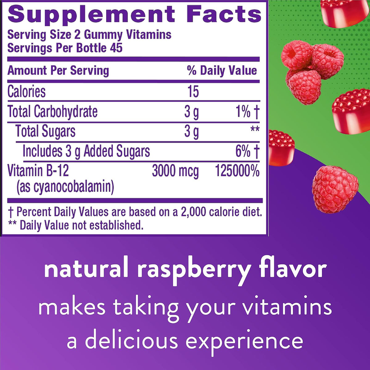 140 count B12 gummy vitamins