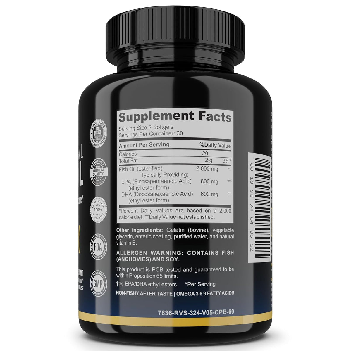 1400 mg fish oil softgels