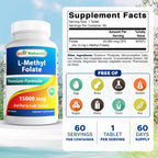 15,000 mcg folate supplement benefits