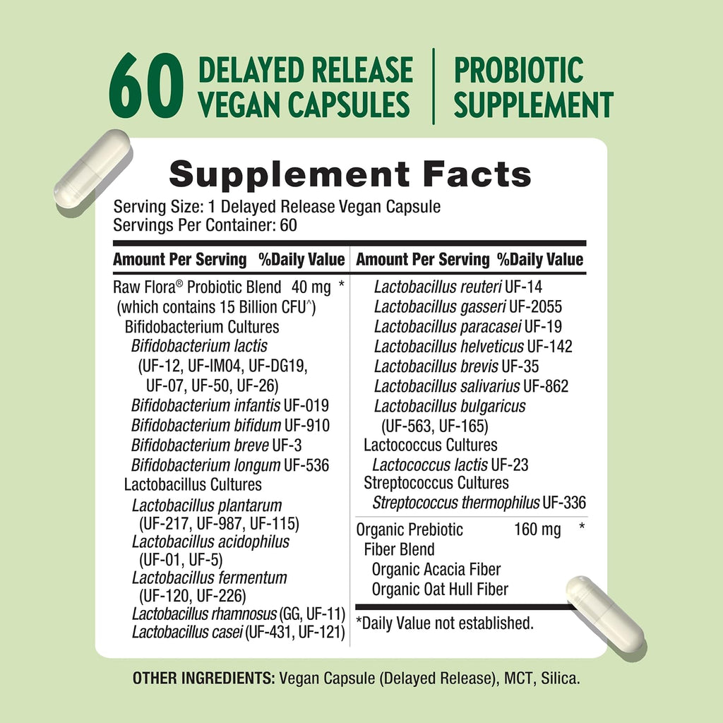 15 billion CFU probiotic capsules