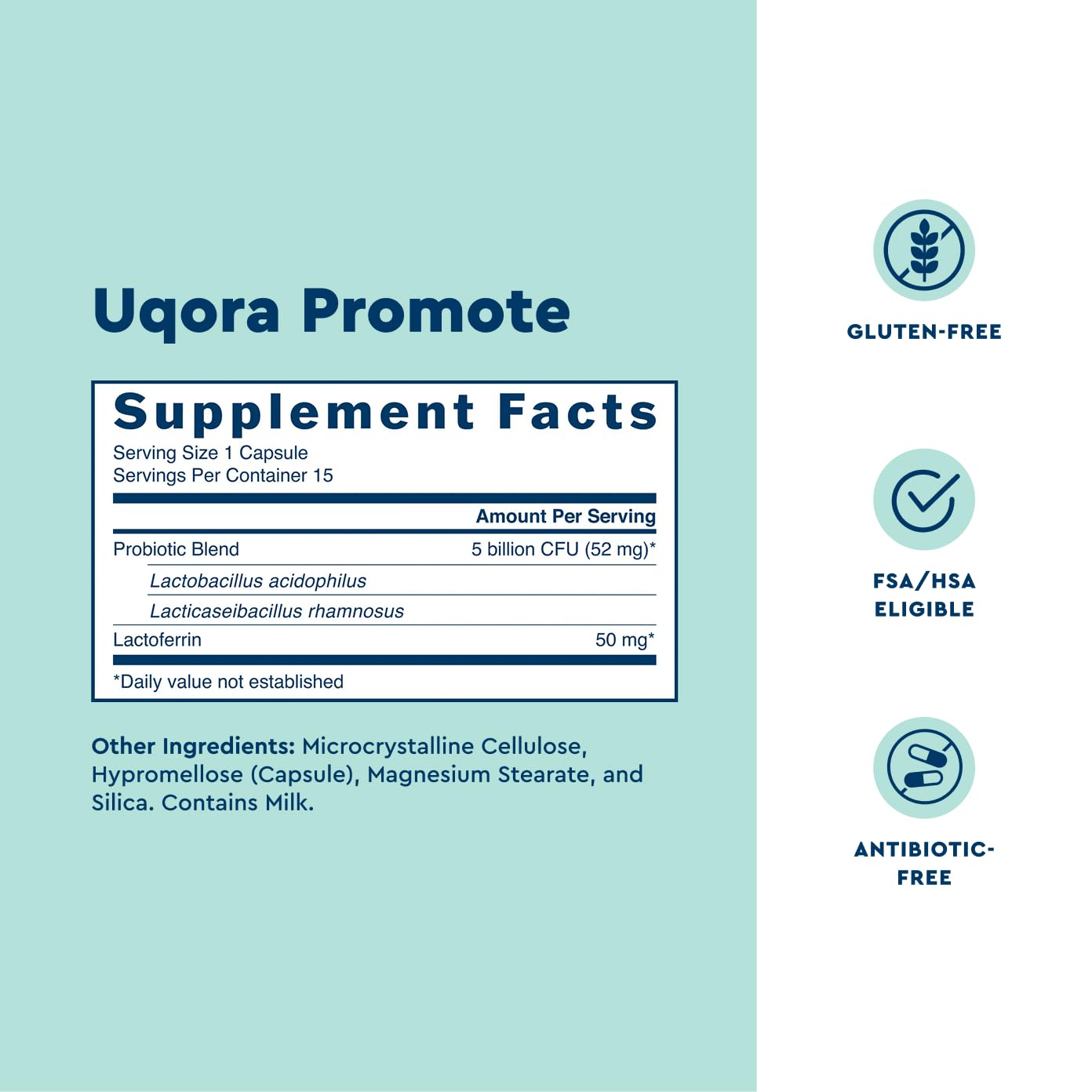 15 capsules of digestive probiotics