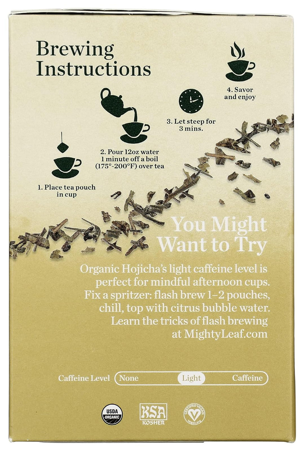 15 count green tea packaging