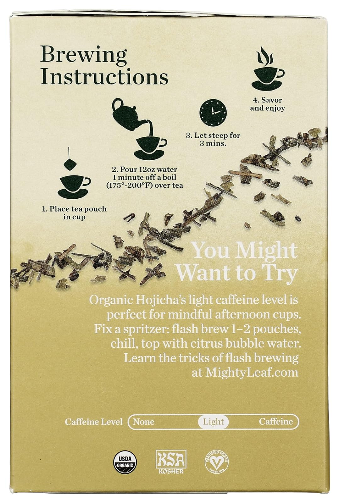15 count green tea packaging