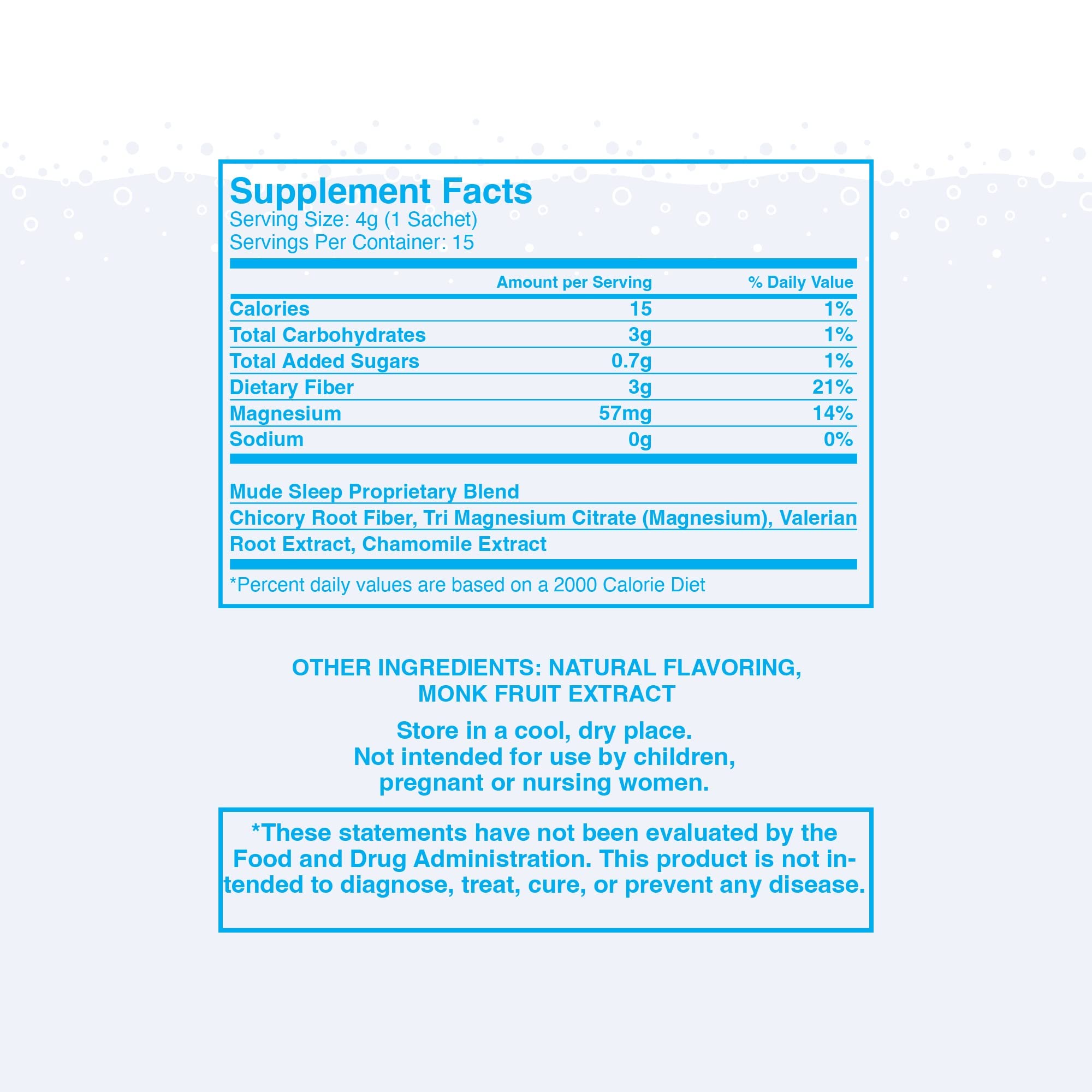 15 count valerian sleep sachets