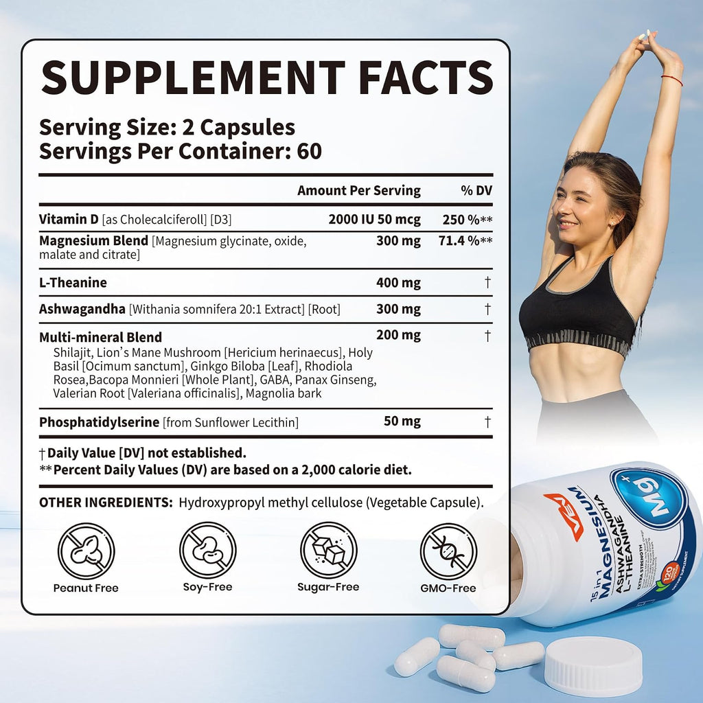 15-in-1 magnesium capsules for sleep
