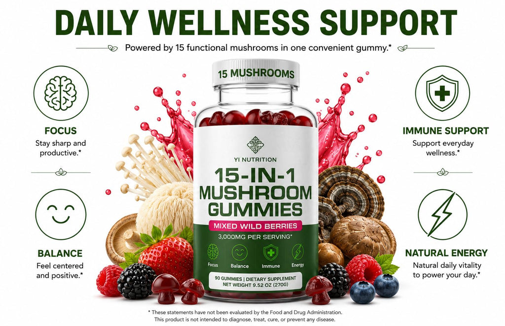 15-in-1 mushroom blend for wellness