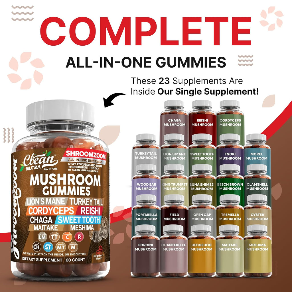 15-in-1 mushroom complex supplement benefits