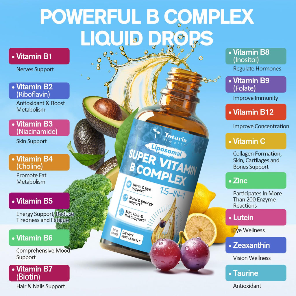 15-in-1 Vitamin B supplement features