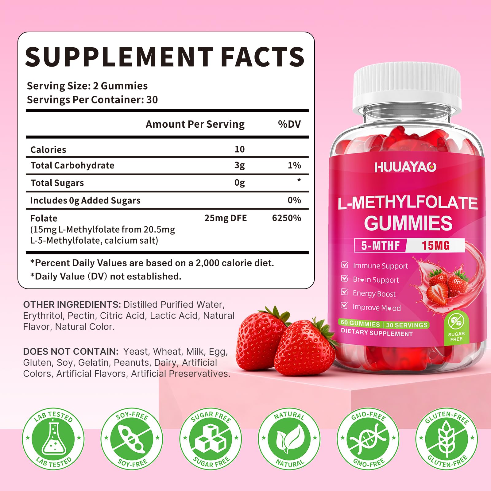 15 mg folate gummies for daily wellness