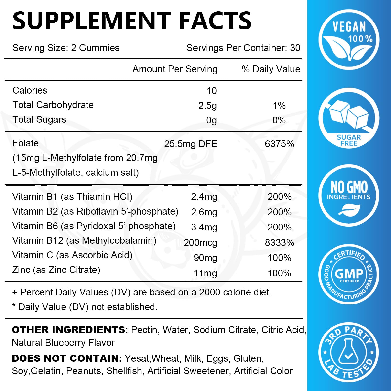 15 mg folate supplement for women