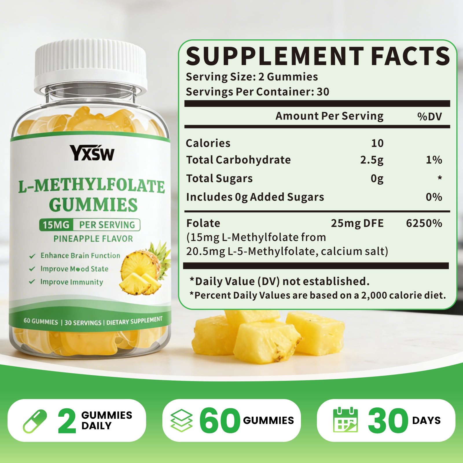 15 mg folate supplement for women