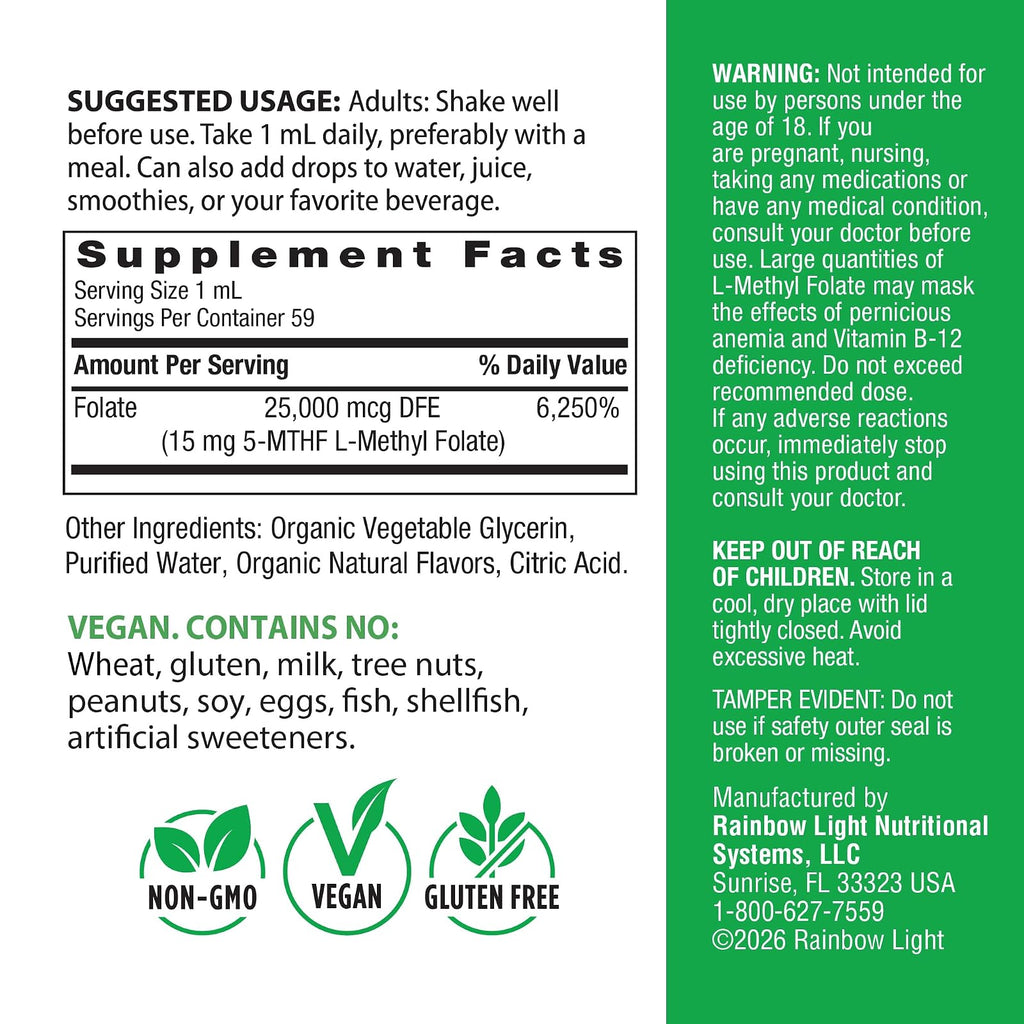 15 mg L Methyl Folate liquid
