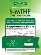 15 mg L Methylfolate for energy