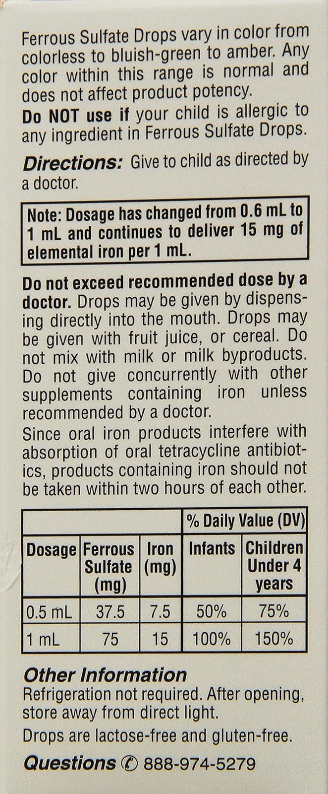 15 mg/ml iron for better health