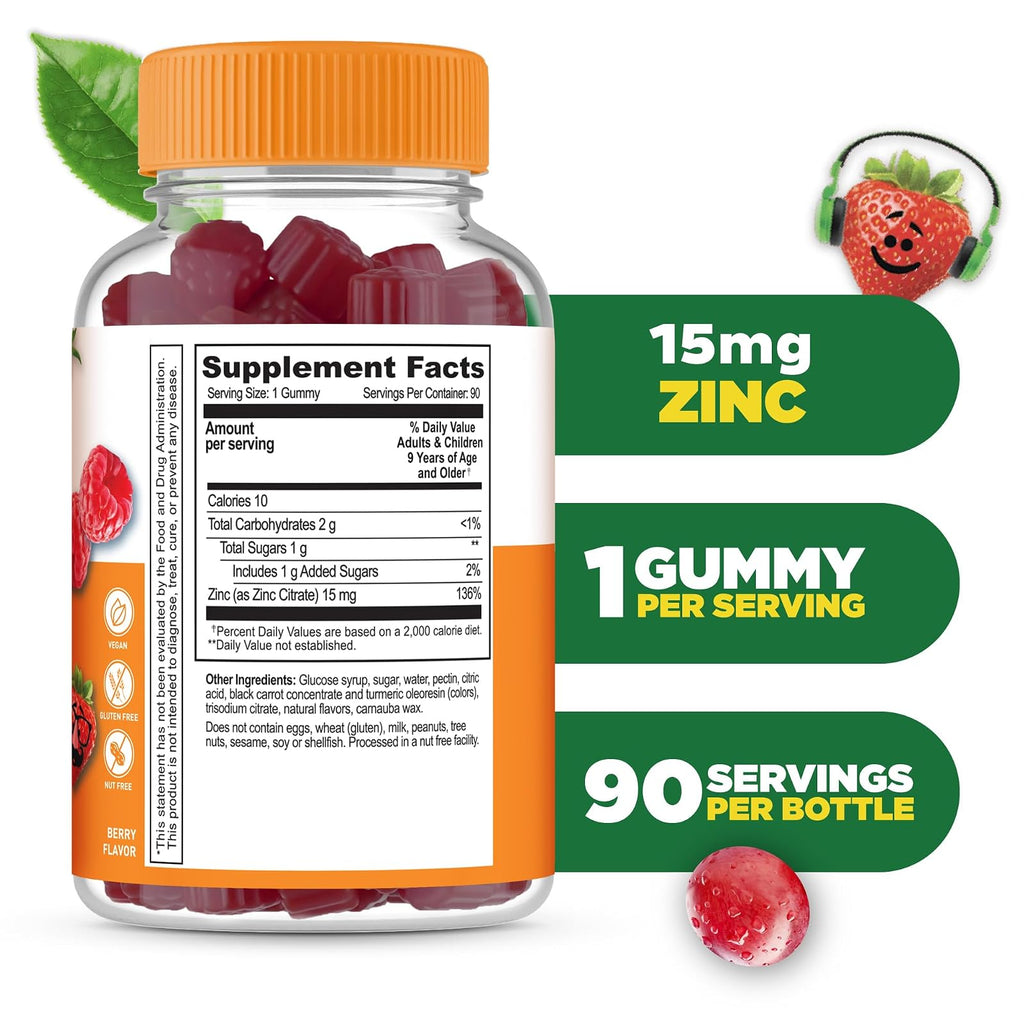 15 mg zinc supplement for wellness
