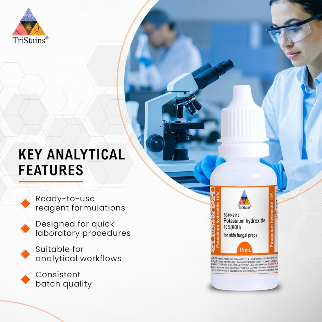 15 mL potassium hydroxide bottle