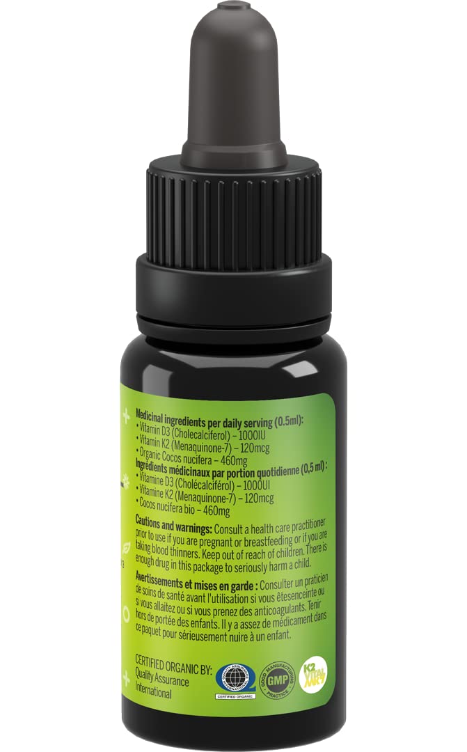15 ml vitamin D3 and K2 formula