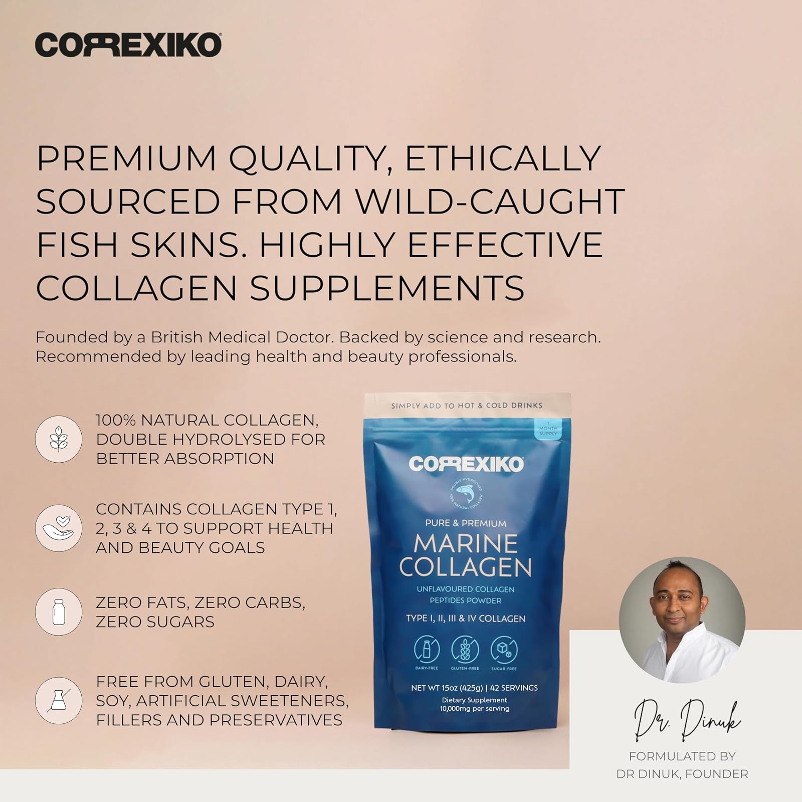 15 oz marine collagen supplement