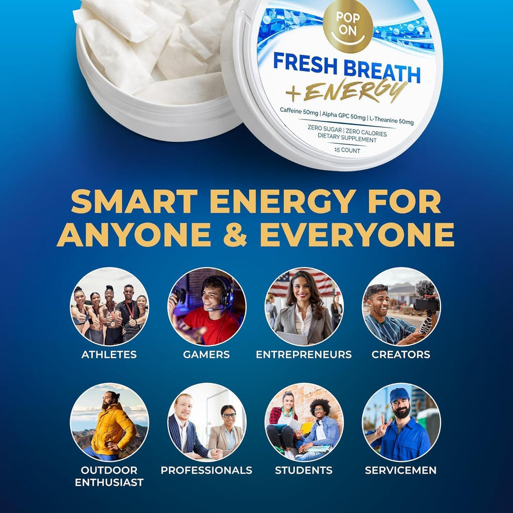 15 pack of energizing mint pouches