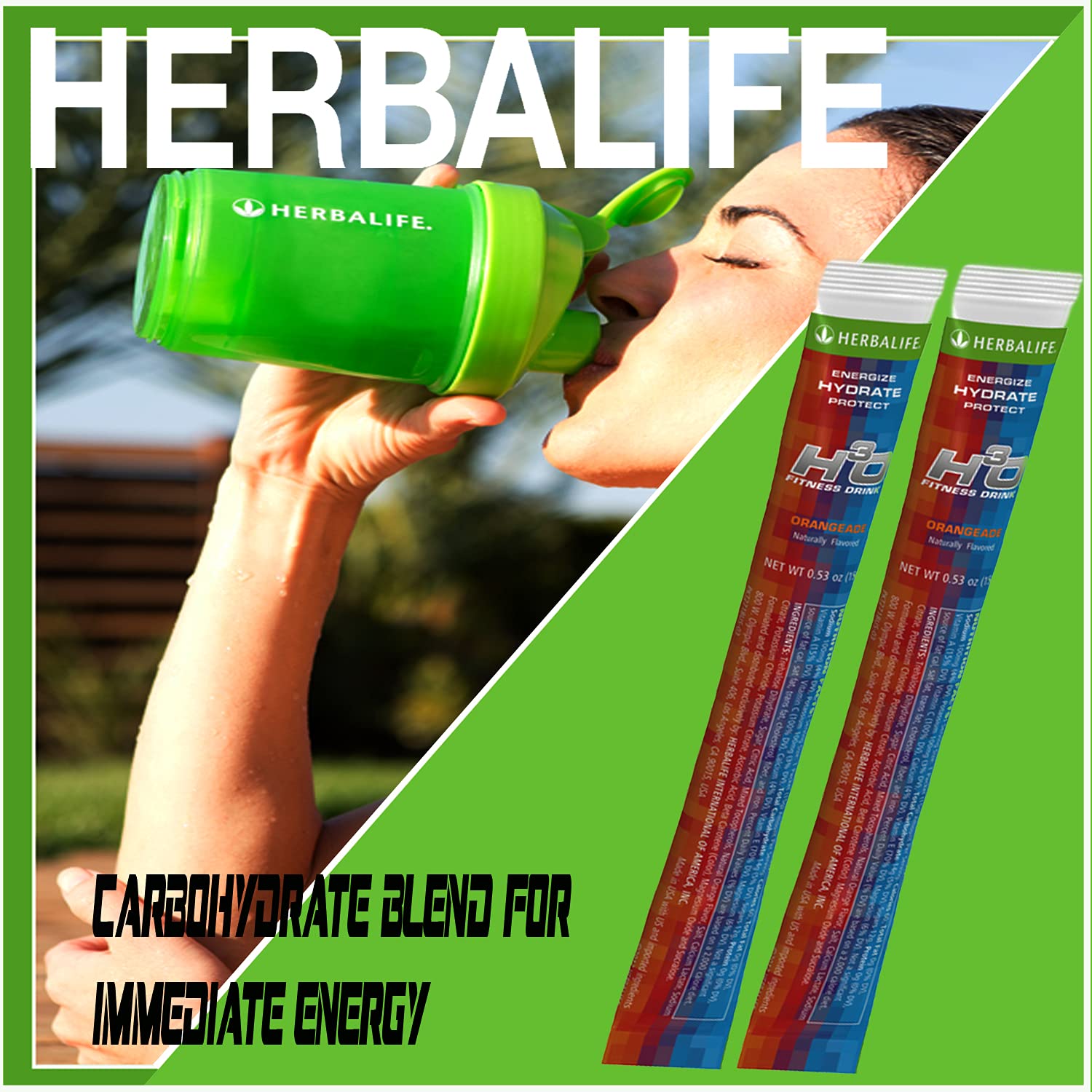 15 packets of Herbalife orangeade